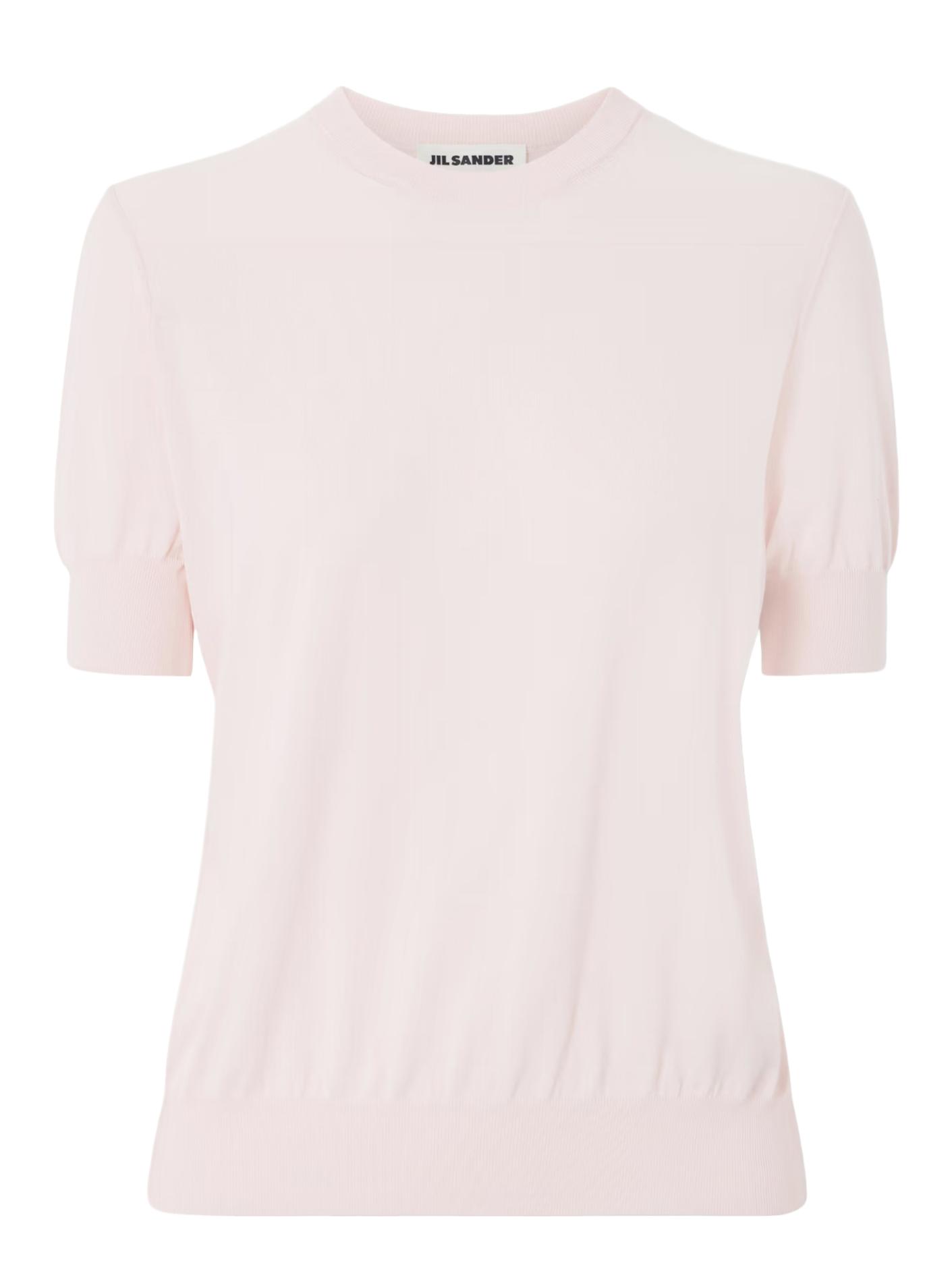 JIL SANDER Jil Sander Crewneck Knitted Cotton T-Shirt
